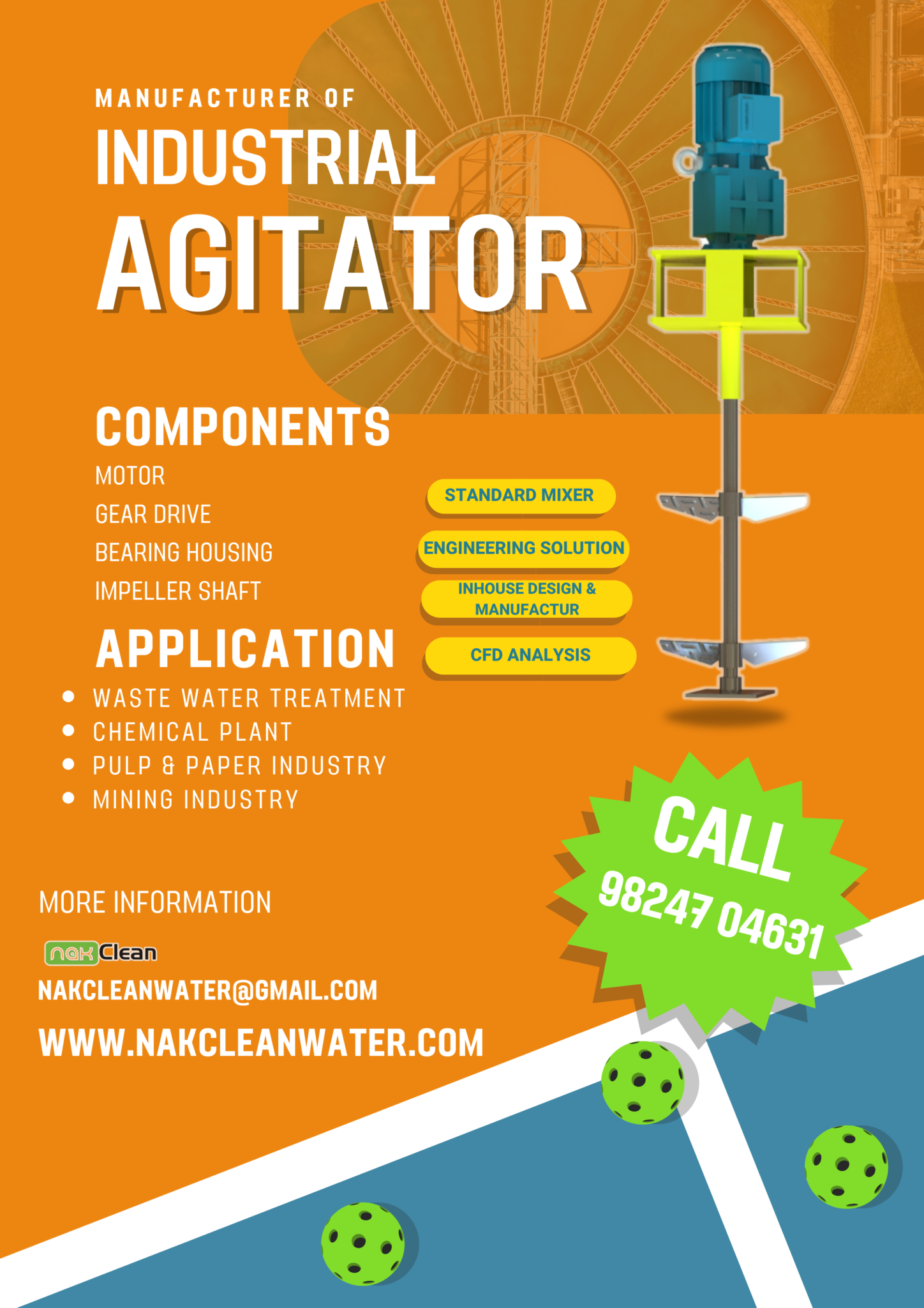 AGITATOR & CLARIFIER MECHANISM - Nakclean Water Solution
